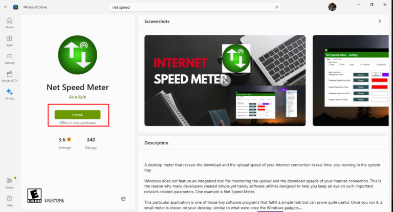 How to Test Internet Speed and Show it on Taskbar in Windows 10 and 11 ...