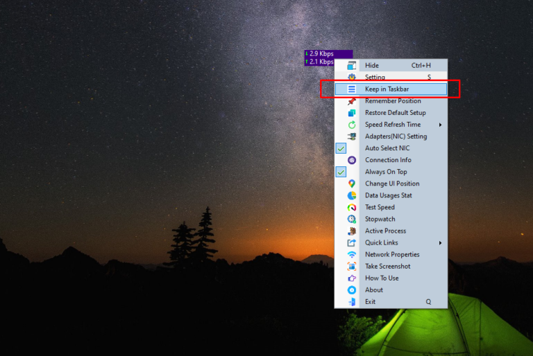 How to Test Internet Speed and Show it on Taskbar in Windows 10 and 11 ...